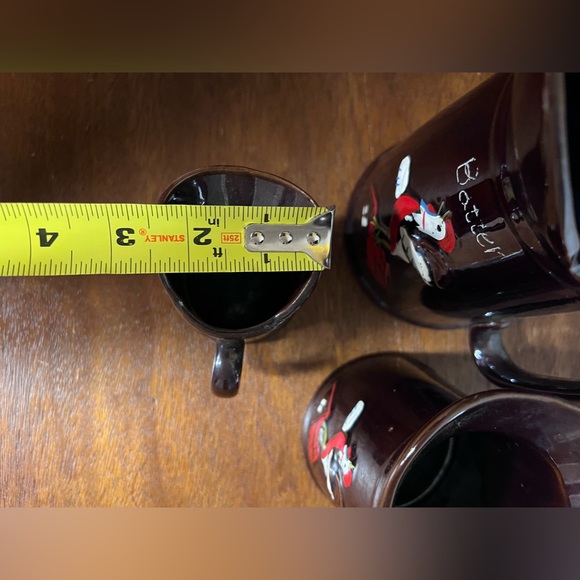 Kitchen | Vintage Redware Rooster Pancake Pitcher Set | Poshmark